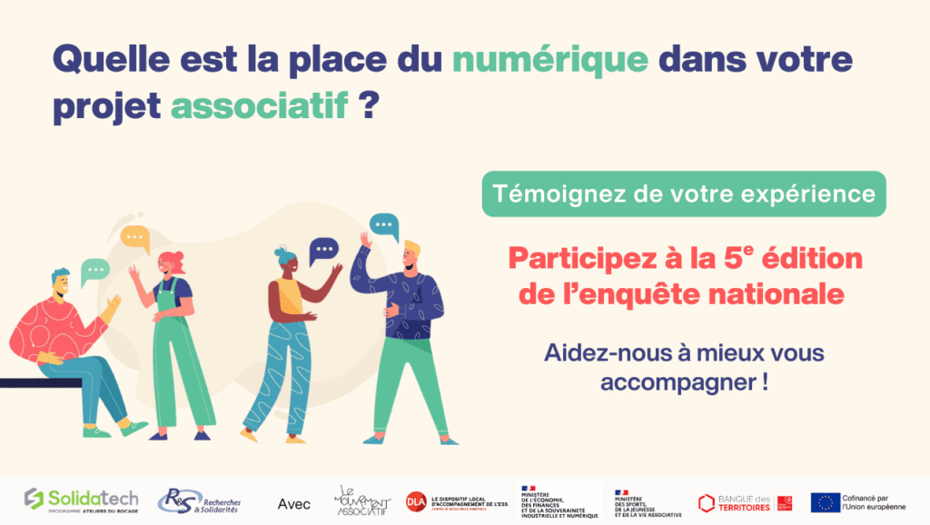 Enquête : La place du numérique dans le projet associatif en 2025 • RNMA